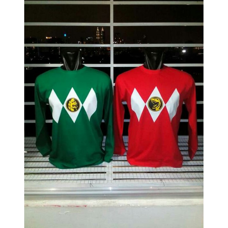 Tshirt Baju Power Rangers (Lengan Panjang) | Shopee Malaysia