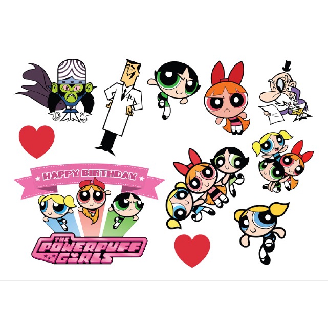 POWERPUFF GIRL Cake Topper Cupcake Topper Kek Topper | Shopee Malaysia