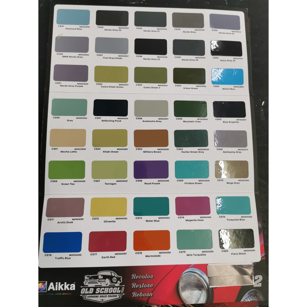 AIKKA CS51-60 OLD SCHOOL SUPREME SOLID COLOUR / 2K PAINT | Shopee Malaysia