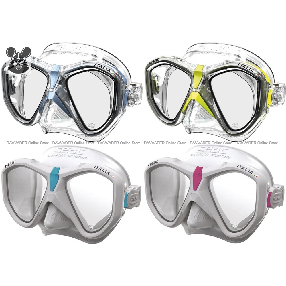 SEAC Sub Italia Asian Fit - Diving Mask Small Slender Face Ultra Clear ...