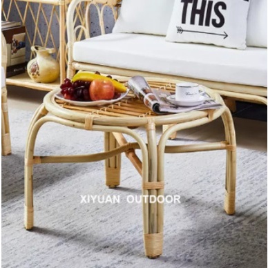 RATTAN Coffee Table Tea Home Living Outdoor Living Room Patio Meja ...