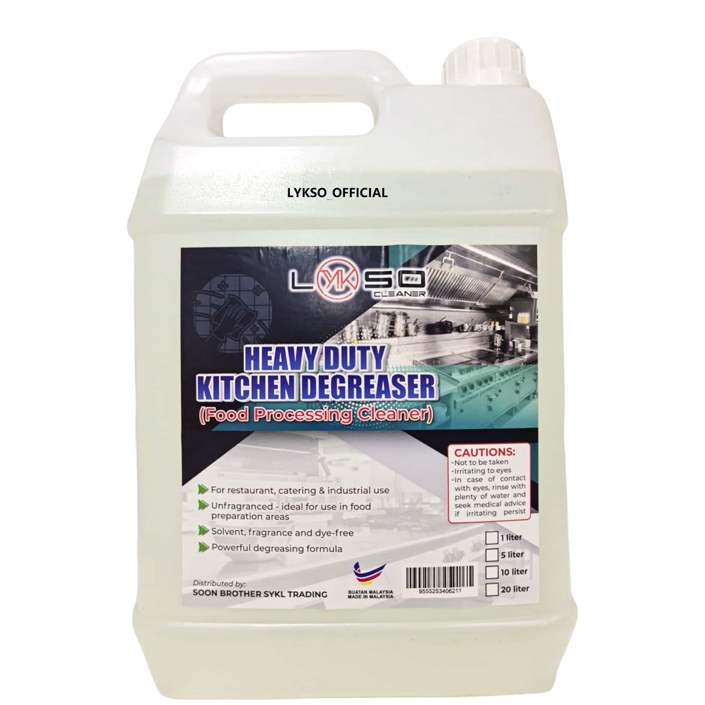 HEAVY DUTY KITCHEN DEGREASER(FOOD PROCESSING CLEANER)5L | Shopee Malaysia
