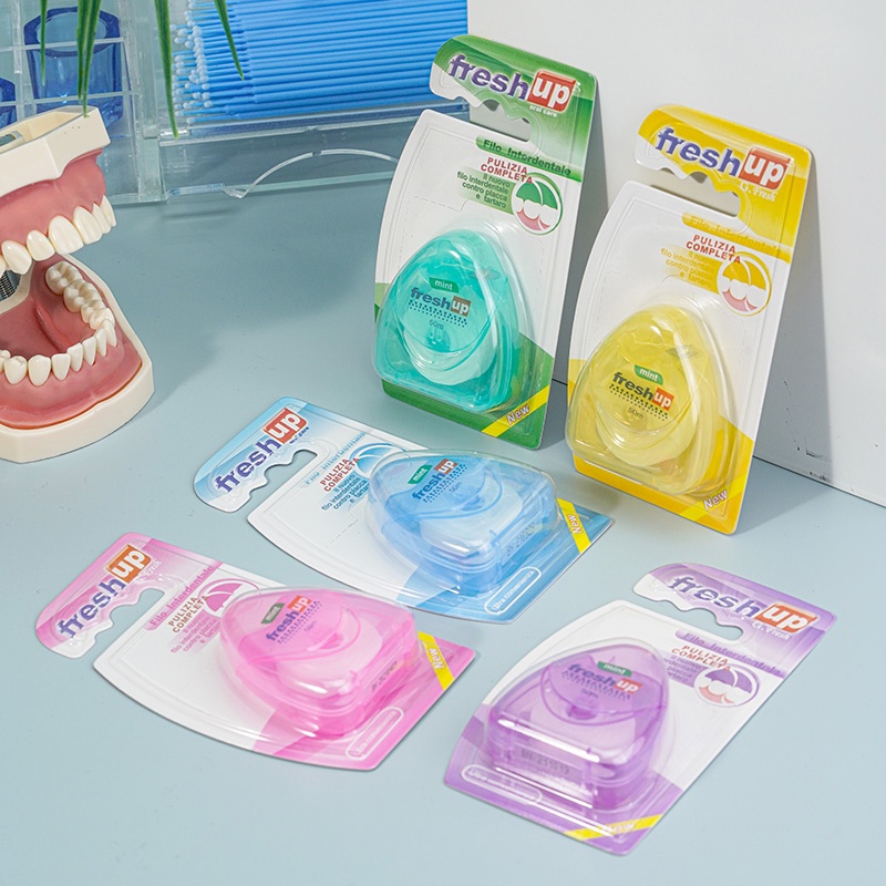 Triangular household dental floss thin high tension flat line cleaning ...