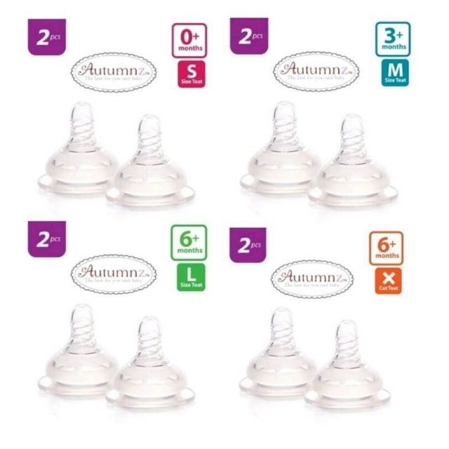 Autumnz - Soft Silicone Teat (Slow Flow / Medium Flow / Fast Flow ...