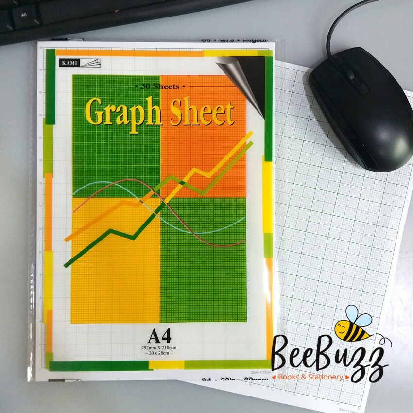 Kami A4 Graph Sheet 60gsm 30's 9556811004368 | Shopee Malaysia