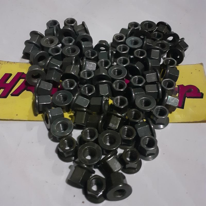 MESIN HIJAU Mur head block engine M8 key head 12 greenish green yamaha ...