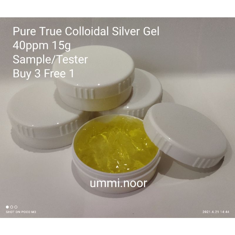 40ppm Pure True Colloidal Silver Gel [Sample/Tester] Buy 3 Free 1 While ...