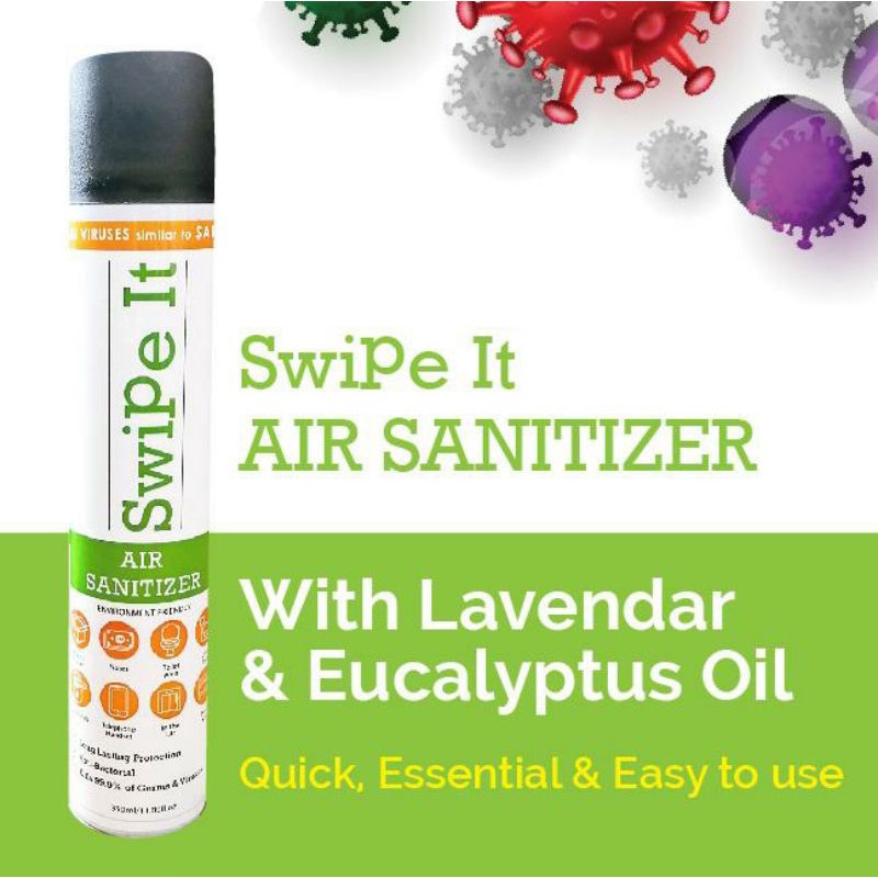 Swipe It Aerosol Spray All in One [ 350ml Air Sanitizer] | Shopee Malaysia