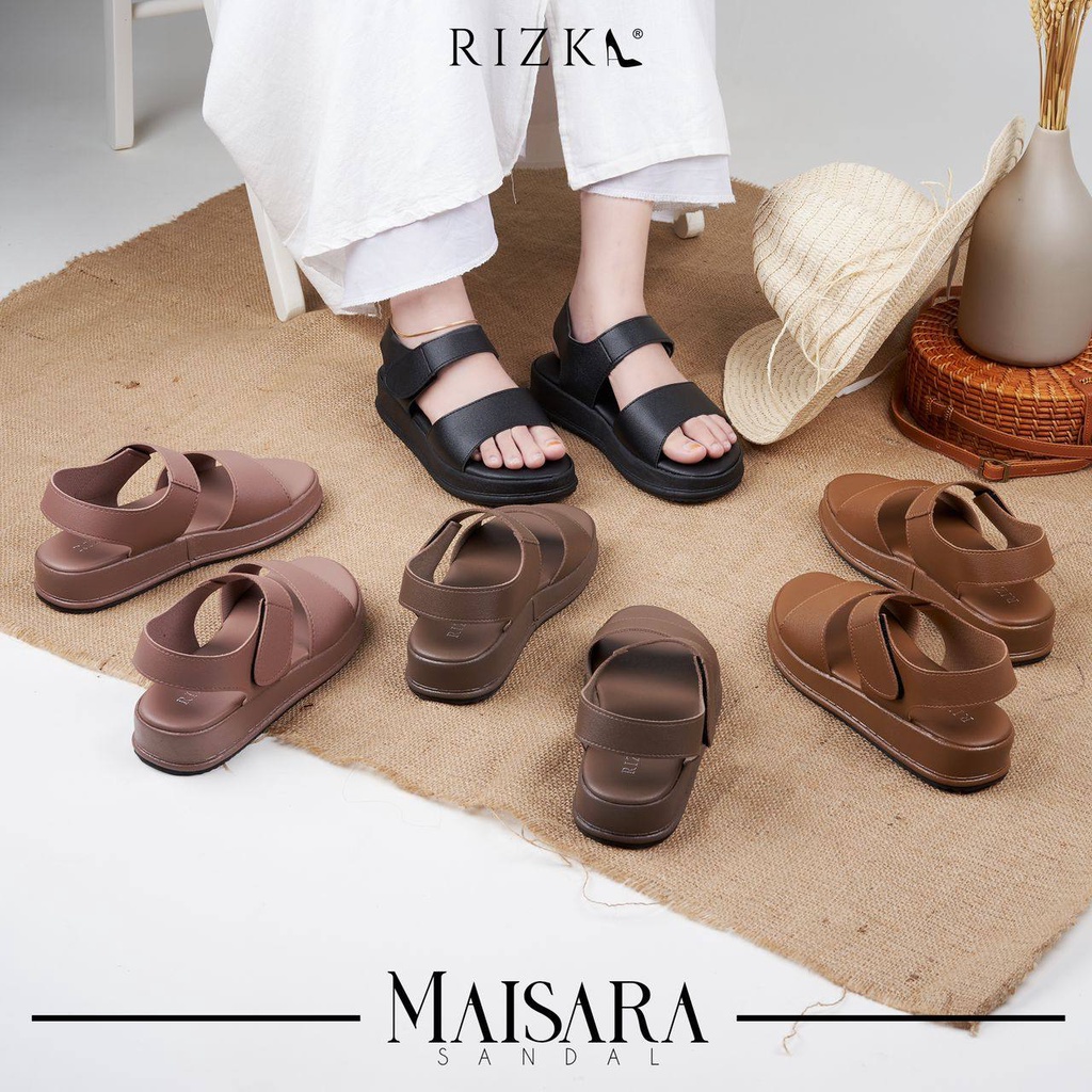 [IN STOCK] MAISARA SANDAL BY RIZKA kasut raya selipar raya cantik viral ...
