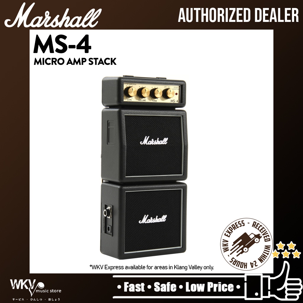 Marshall MS-4 1Watt Micro Amplifier Battery-powered Portable Micro ...