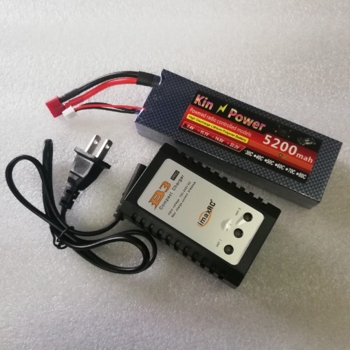 KIN POWER HIGH DISCHARGE LITHIUM POLYMER BATTERY WITH CHARGER | Shopee ...