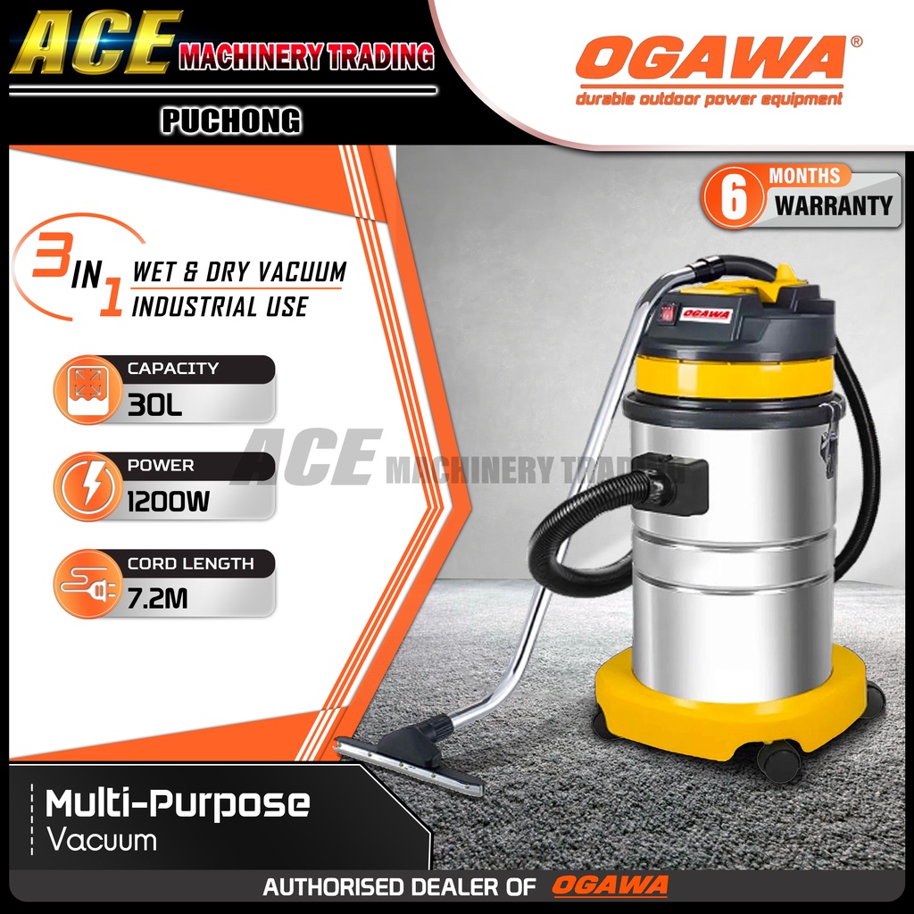 [ 100 Original ] Ogawa 30l Industrial Vacuum Cleaner Bf575 Wet And Dry