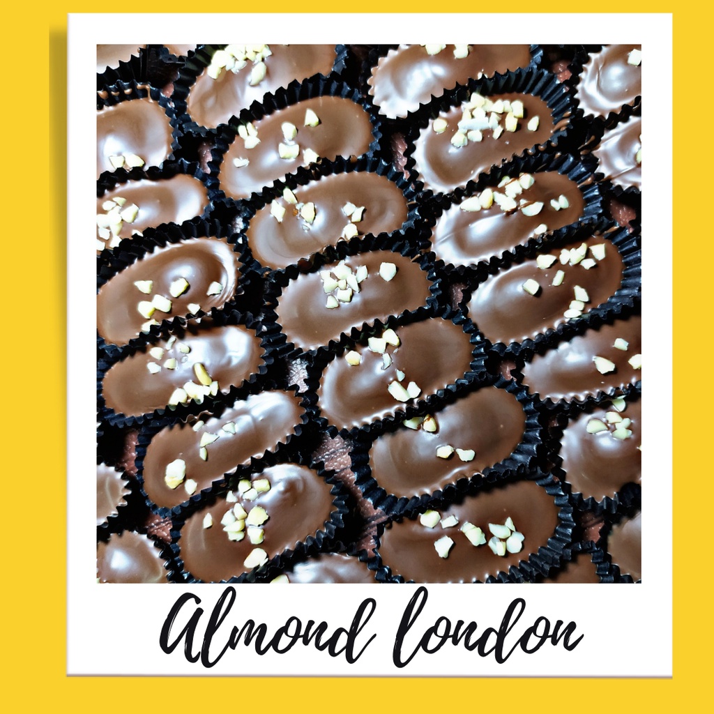 Biskut Raya Almond London Coklat Beryls Kuih Raya Homemade Premium ...