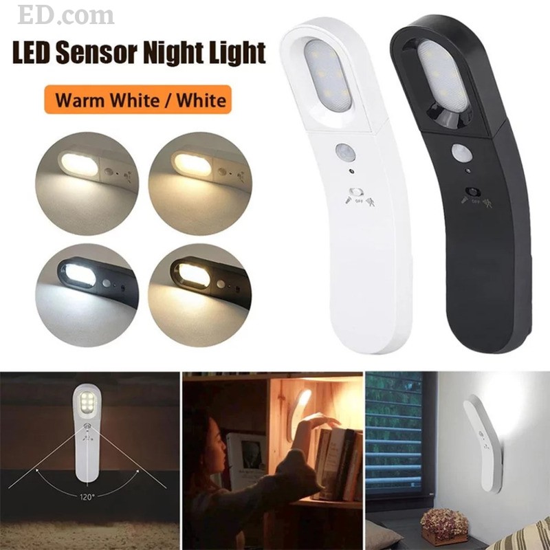 Portable Modern Led Wall Lamps Bedside Lamp Night Light USB Charging ...
