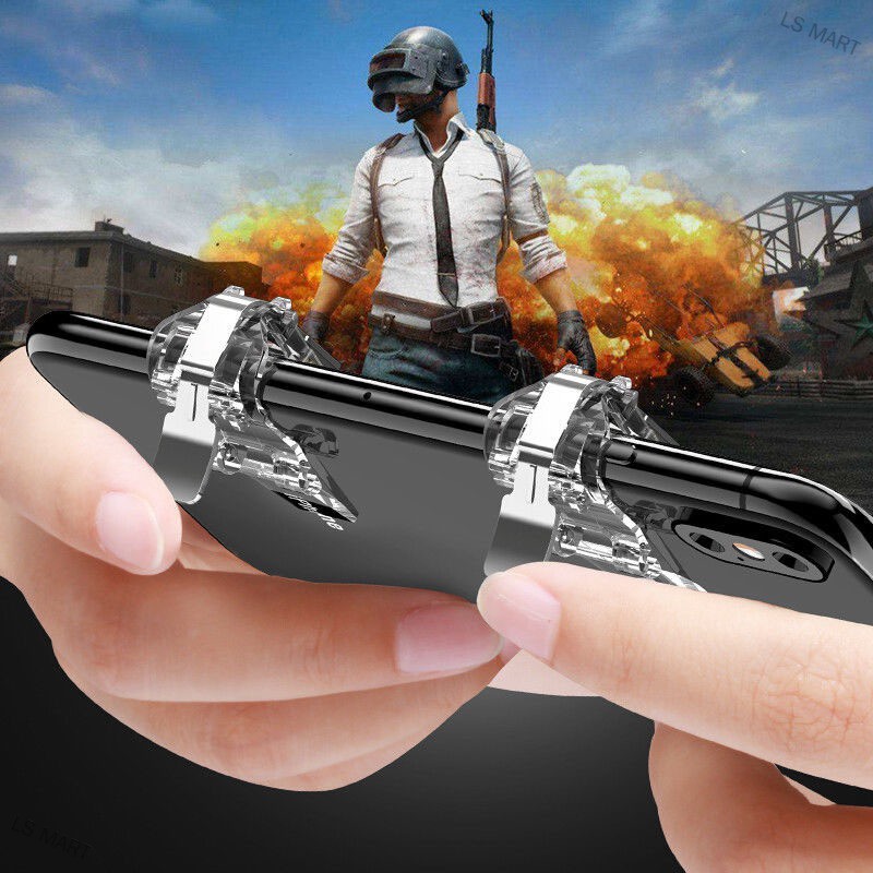 LS MART PUBG Shooter Controller Trigger Fire Button Mobile Phone Game ...