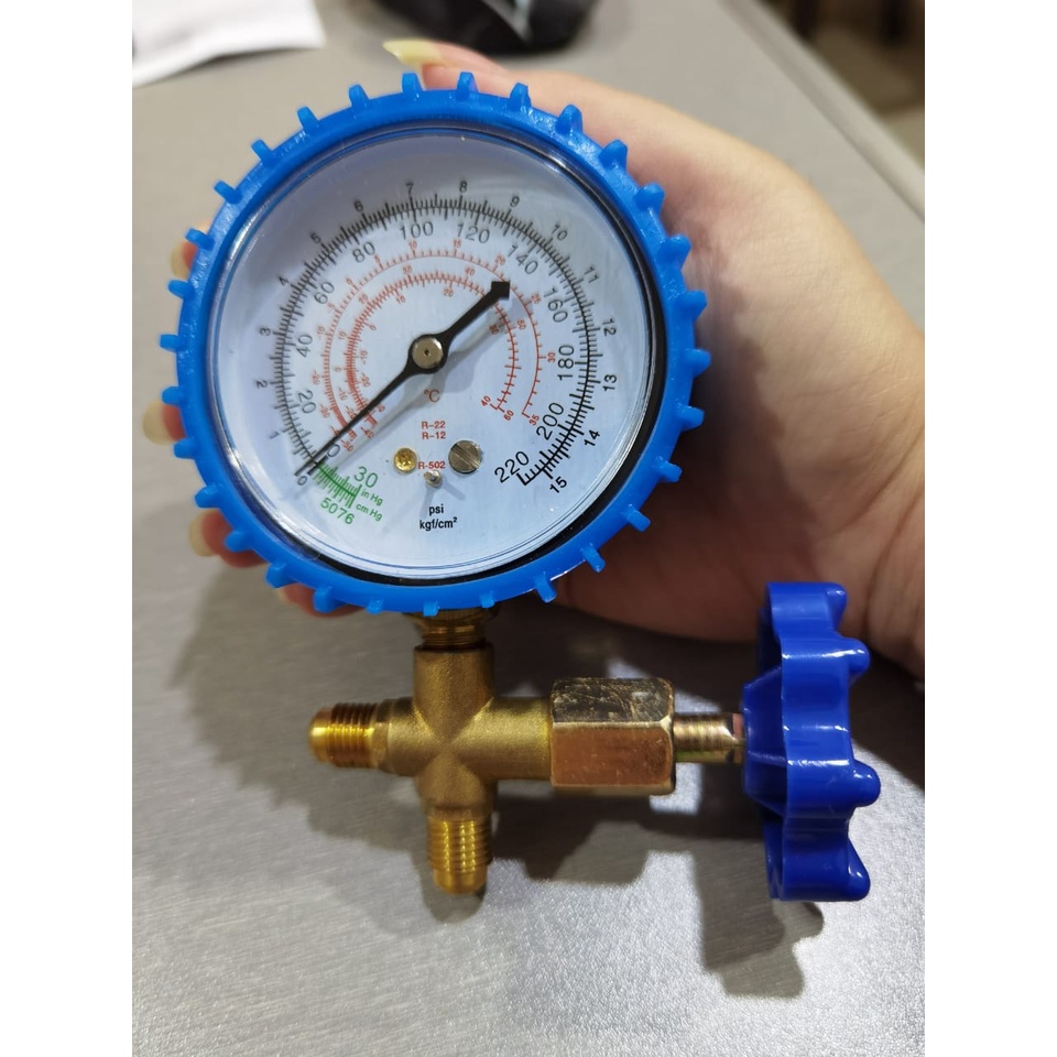 Gas Meter Manifold Gauge Low Pressure Single Gauge Air Conditioner Refrigerant FOR R22 R410A R32 ...