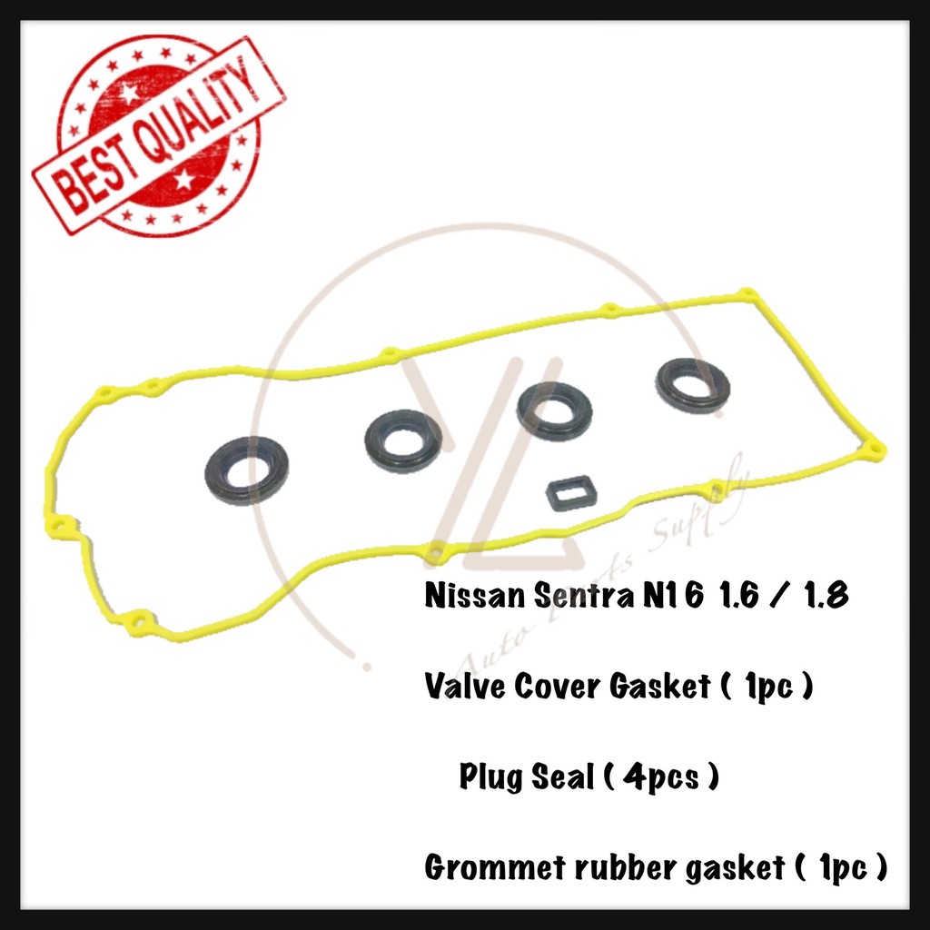 NISSAN SENTRA N16 1.6 / 1.8 ( SILICONE ) VALVE COVER GASKET / PLUG SEAL ...