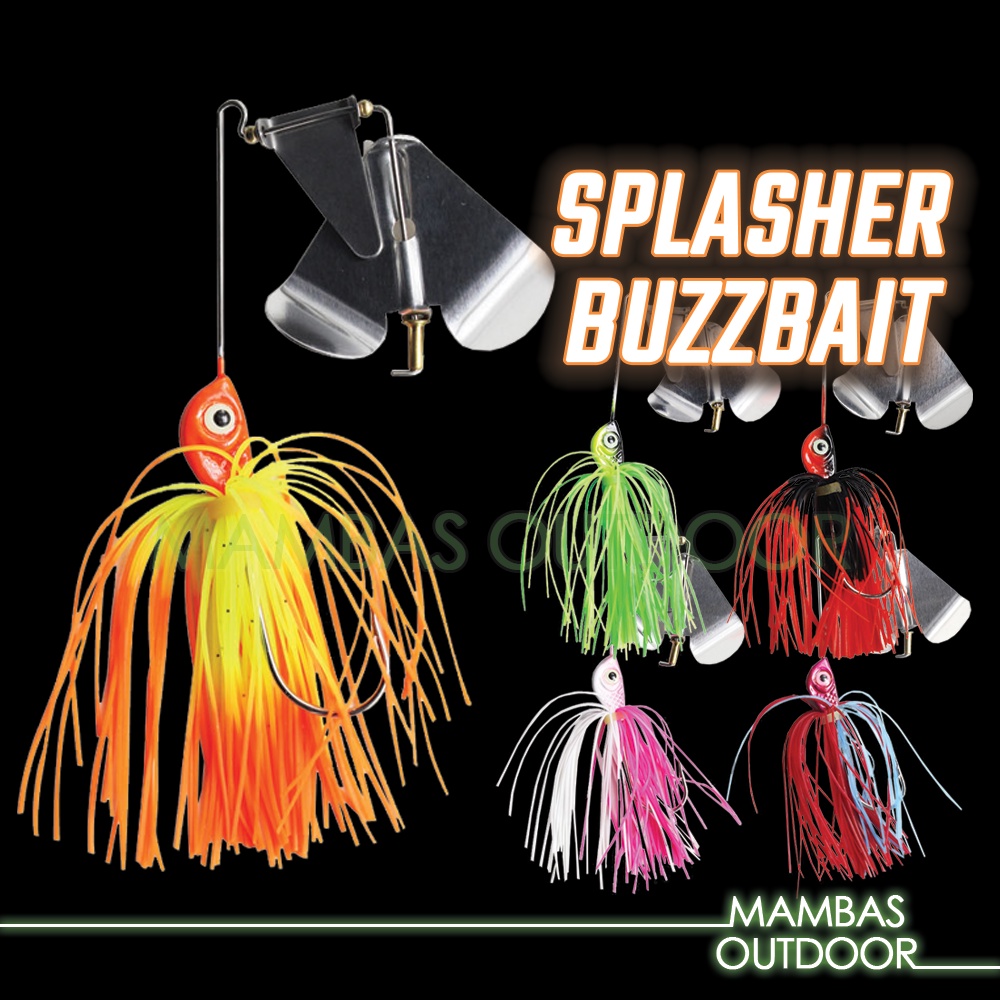 Mambas Splasher Buzzbait Spinner Fishing Lure Baits Pancing Toman ...