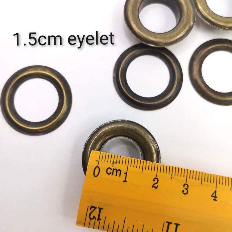 Bronze Eyelet 15mm (4 sets) Premium quality Taiwan Origin | Shopee Malaysia