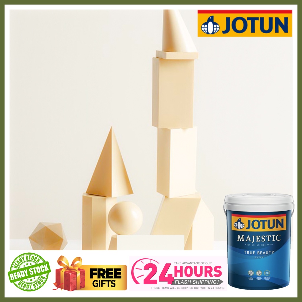 JOTUN 5L 1453 VANILLA Majestic True Beauty Sheen /Cat Dalam Kilat /Cat ...