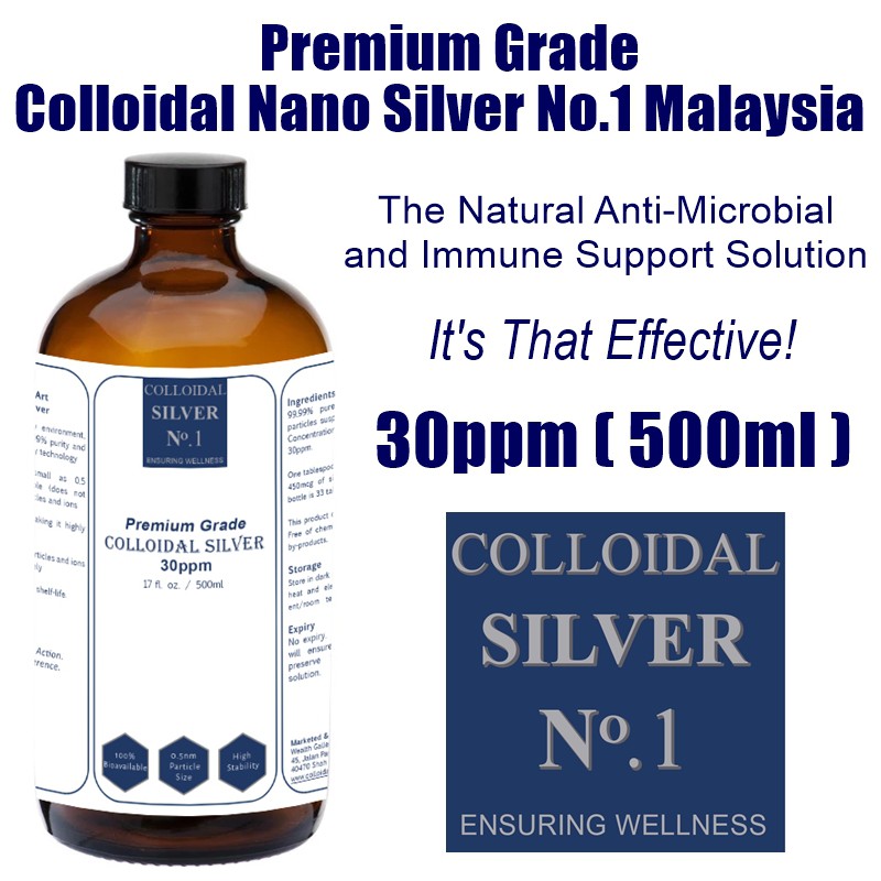 Colloidal Silver No.1 Premium Grade Colloidal Nano Silver Solution ...