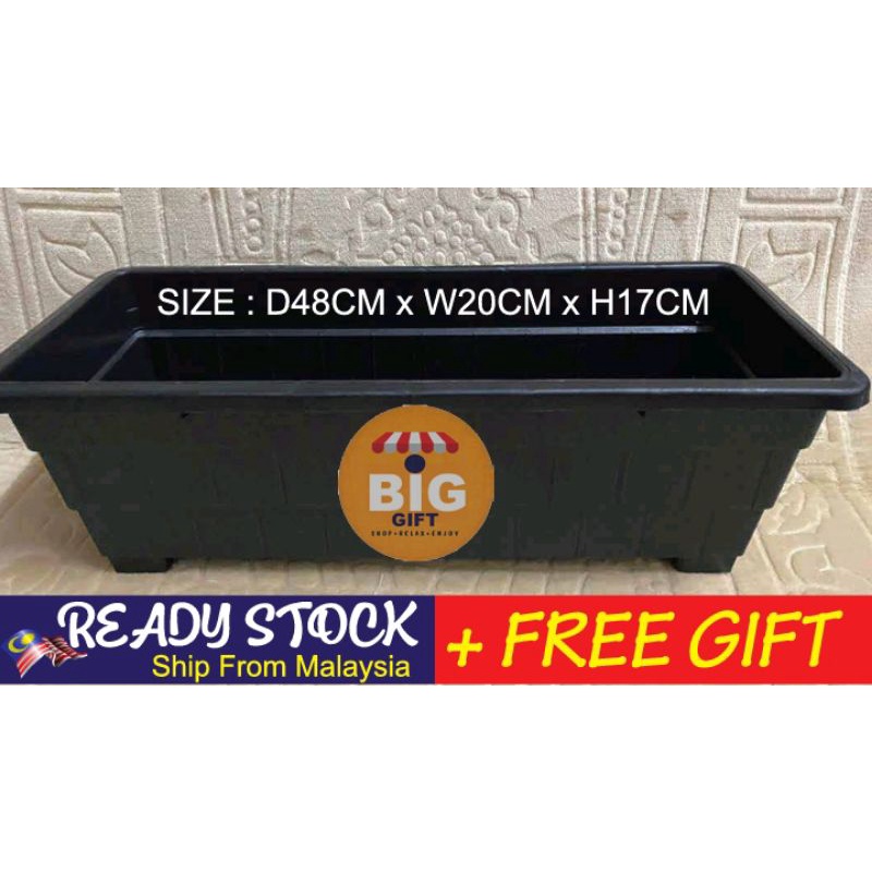 Pasu Panjang Pasu Besar Big Pot Long Pot Big Flower Pot Ready Stock ...