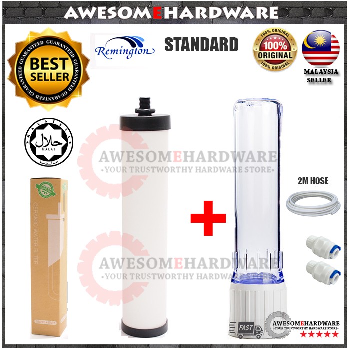 (FLAT) 10" REMINGTON HALAL PRE WATER FILTER CTC CERAMIC WATER FILTER ...