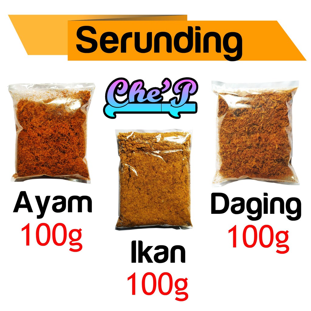 POS HARI NI [CHICKEN FLOSS|BEEF FLOSS | FISH FLOSS] Serunding Ayam(100g ...