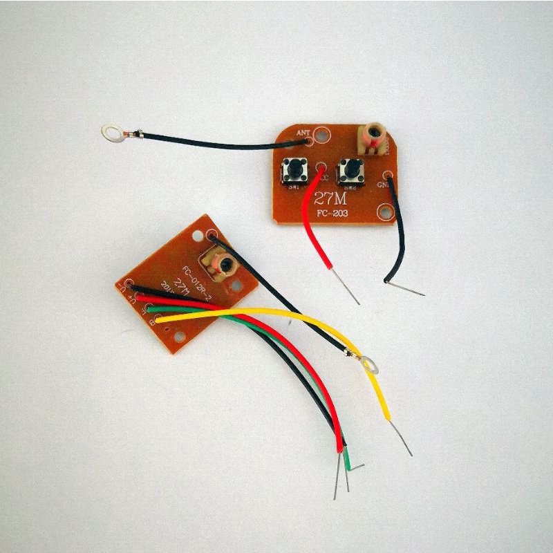 RC Car Transmitter r27M + Receiver 27M Circuit Board Two-way 27MHZ ...