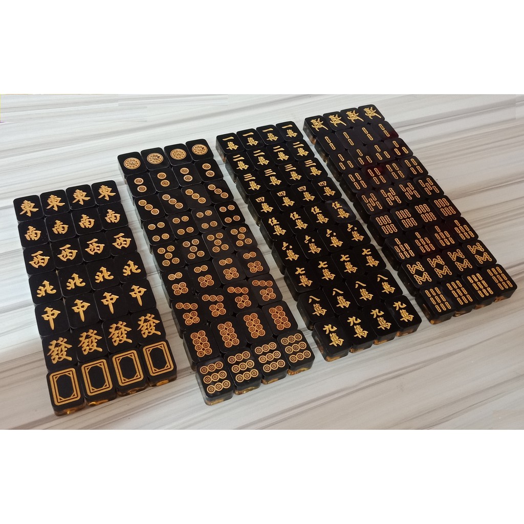 READY STOCK Lil Touch 25mm { MINI } RESIN MAHJONG Gold Coin Yuanbao ...