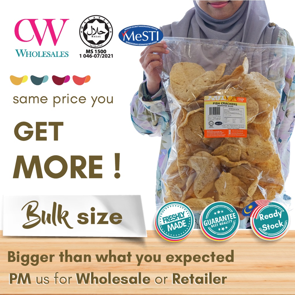 Keropok Ikan Lekor Nipis Keropok IKAN TENGIRI 150G_280G Fish Crackers READY TO EAT wholesale ...