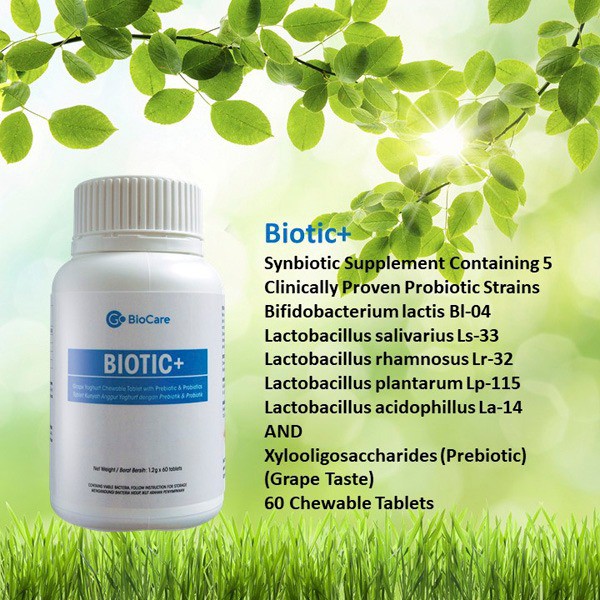 Go Biocare Biotic (Prebiotic + Clinically Proven Probiotic strains) 1 ...