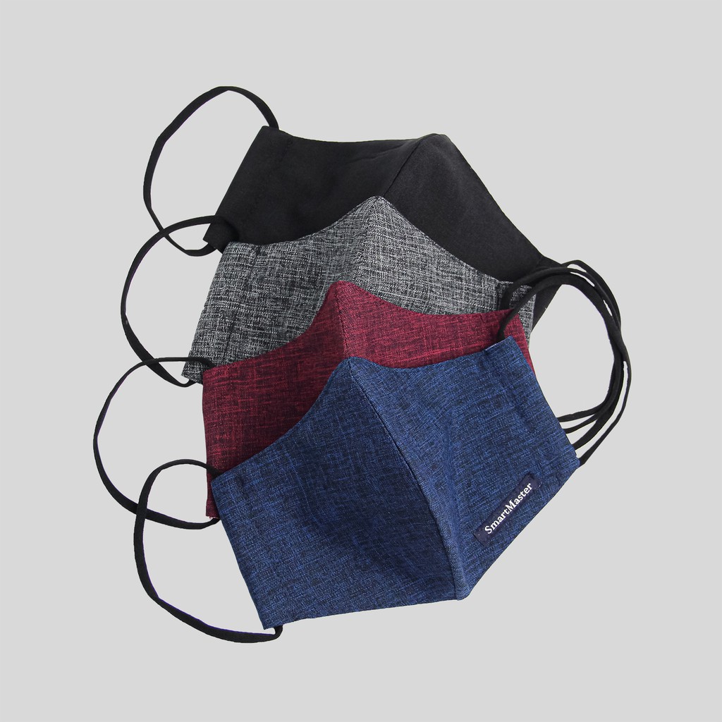 SmartMaster 3 Layer Washable Fabric Face Mask - Adults & Kid's Size ...