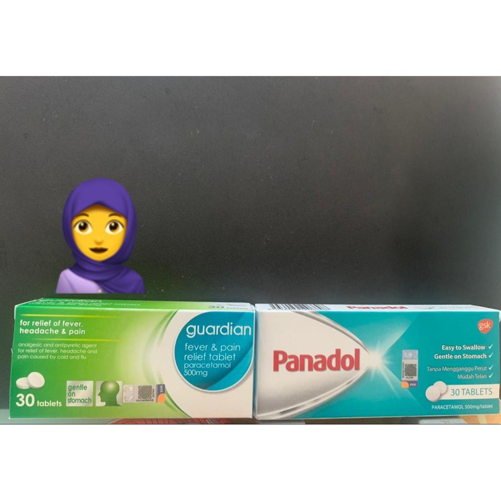 ORIGINAL.PANADOL/GUARDIAN. Paracetamol 500mg Ubat Sakit Kepala / Demam ...