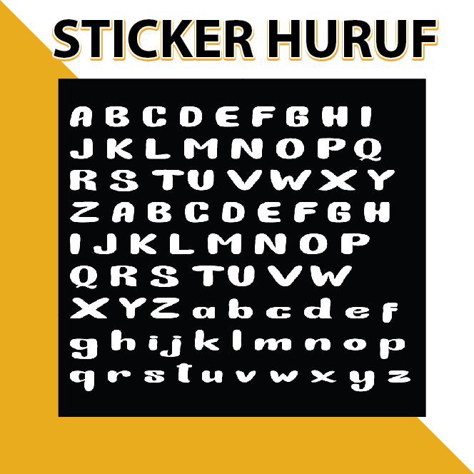 STICKER ABJAD / STIKER HURUF / STIKER ABC / STIKER PVC | Shopee Malaysia
