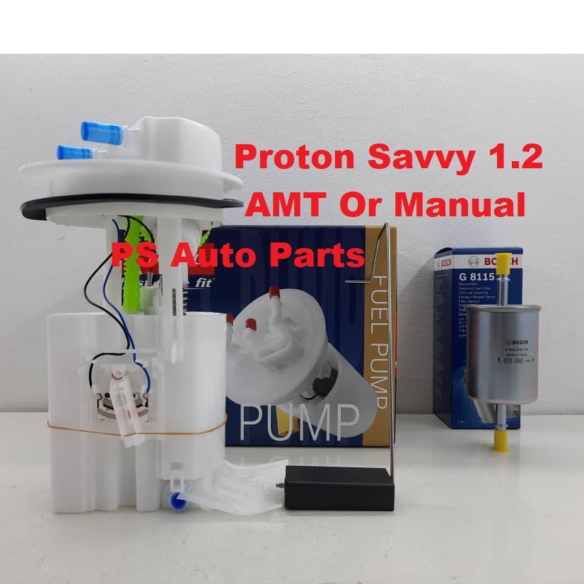 Denso Proton Savvy Fuel Pump Assy PW823447 + Bosch Fuel Filter G8115 ...