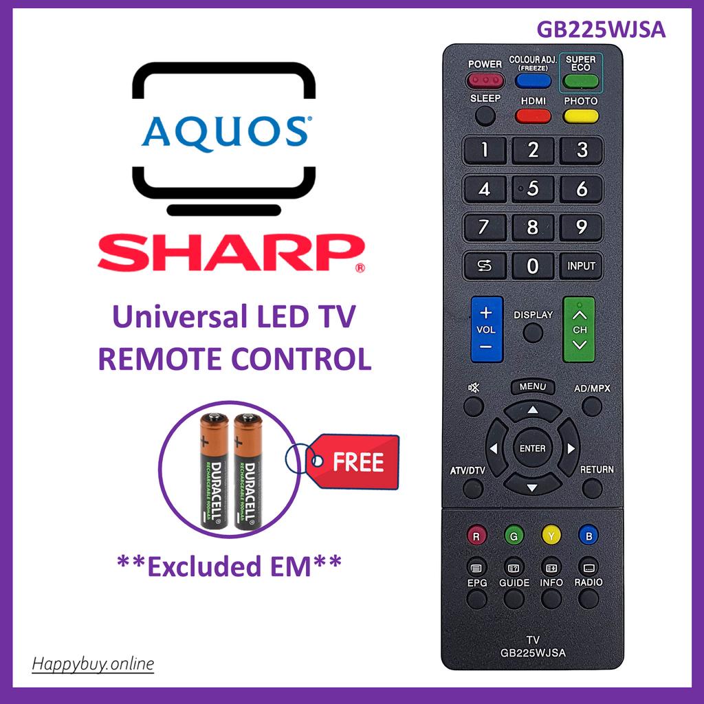 Sharp Aquos LED TV Remote Control GB225WJSA SHARP Universal LED TV ... Sharp Aquos LED TV Remote Control GB225WJSA SHARP Universal LED TV ...