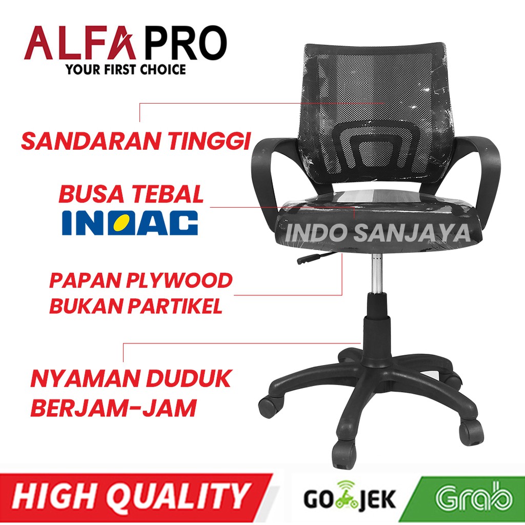 Alfapro Premium Office Chair Work Study Gaming Gamer Director Staff Hydraulic Wheels | Shopee ...