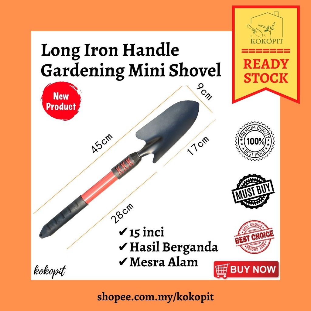 💥NEW ARRIVAL💥MULTIFUNCTIONAL LONG IRON HANDLE GARDENING MINI SHOVEL ...