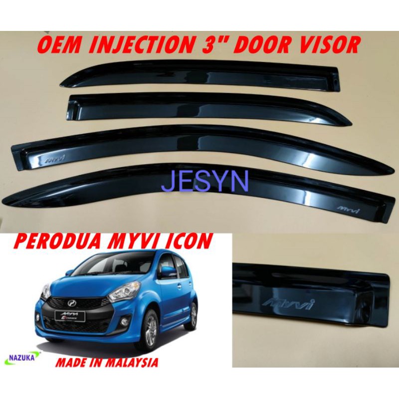 PERODUA MYVI ICON 2015 - ABOVE OEM INJECTION 3" DOOR VIDOR (MADE UN ...