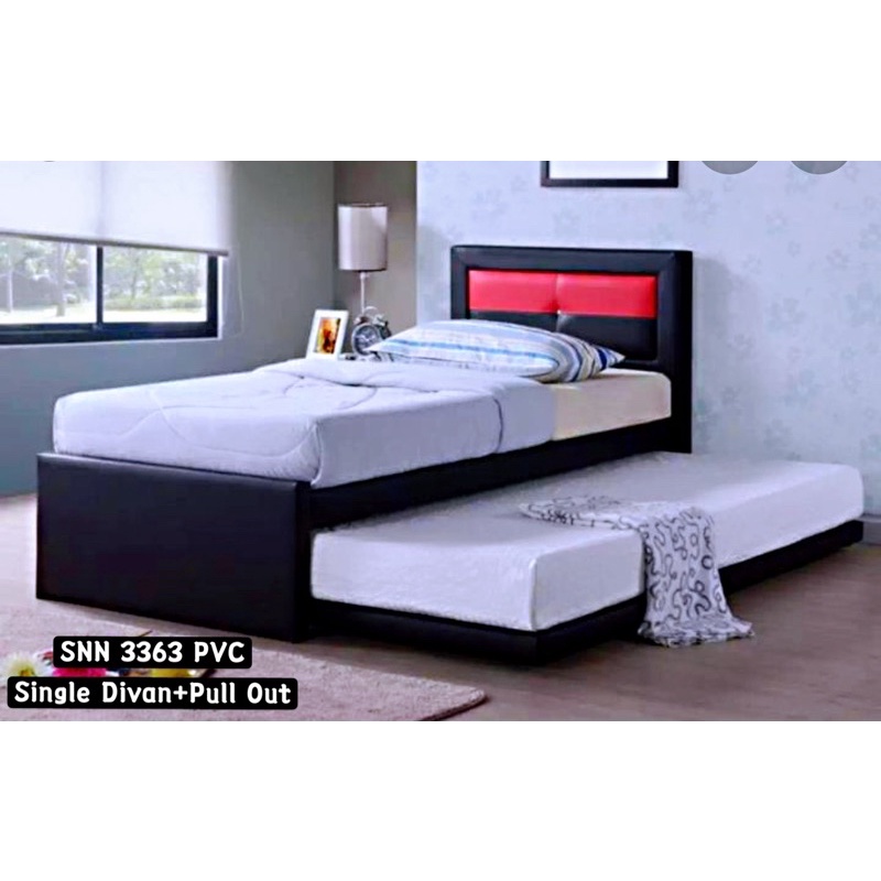 LPC MALL 3ft Single Bed With Pull Out Bed Katil Bujang+Katil Talik ...