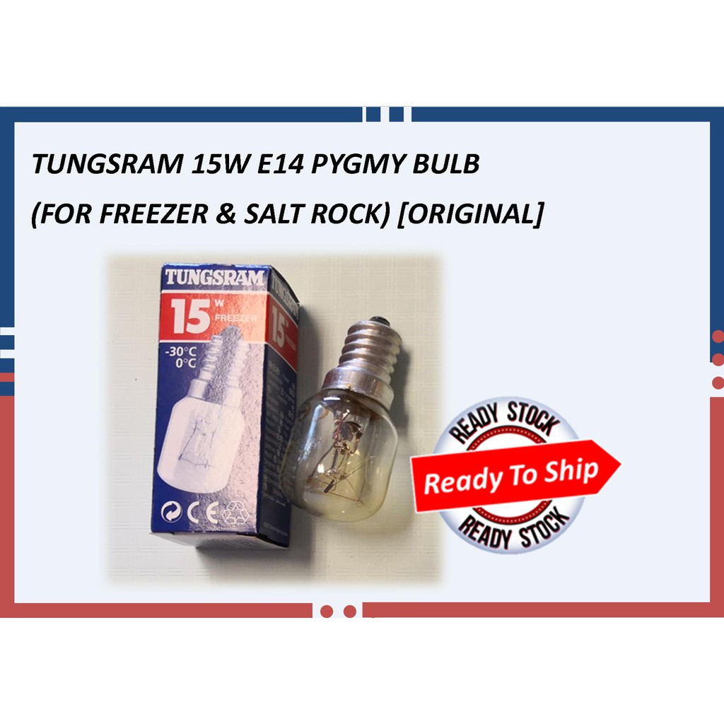 TUNGSRAM 15W E14 PYGMY BULB (FOR FREEZER & SALT ROCK) [ORIGINAL] | Shopee Malaysia
