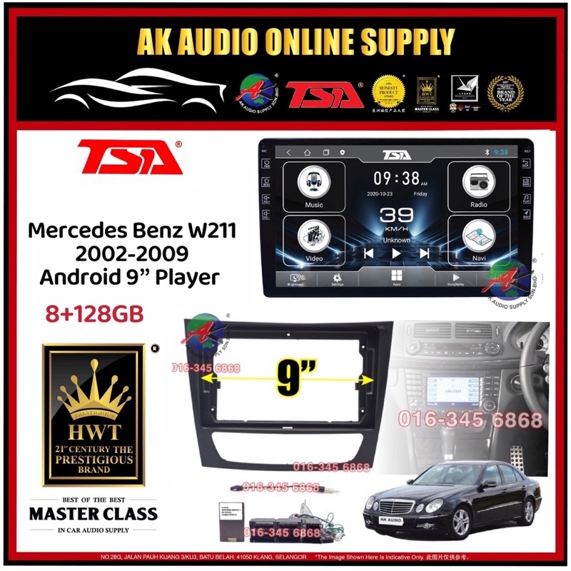 🎁Free AHD Camera🎁 8Ram + 128GB 4G TSA Mercedes W211 2002 - 2009 Android ...