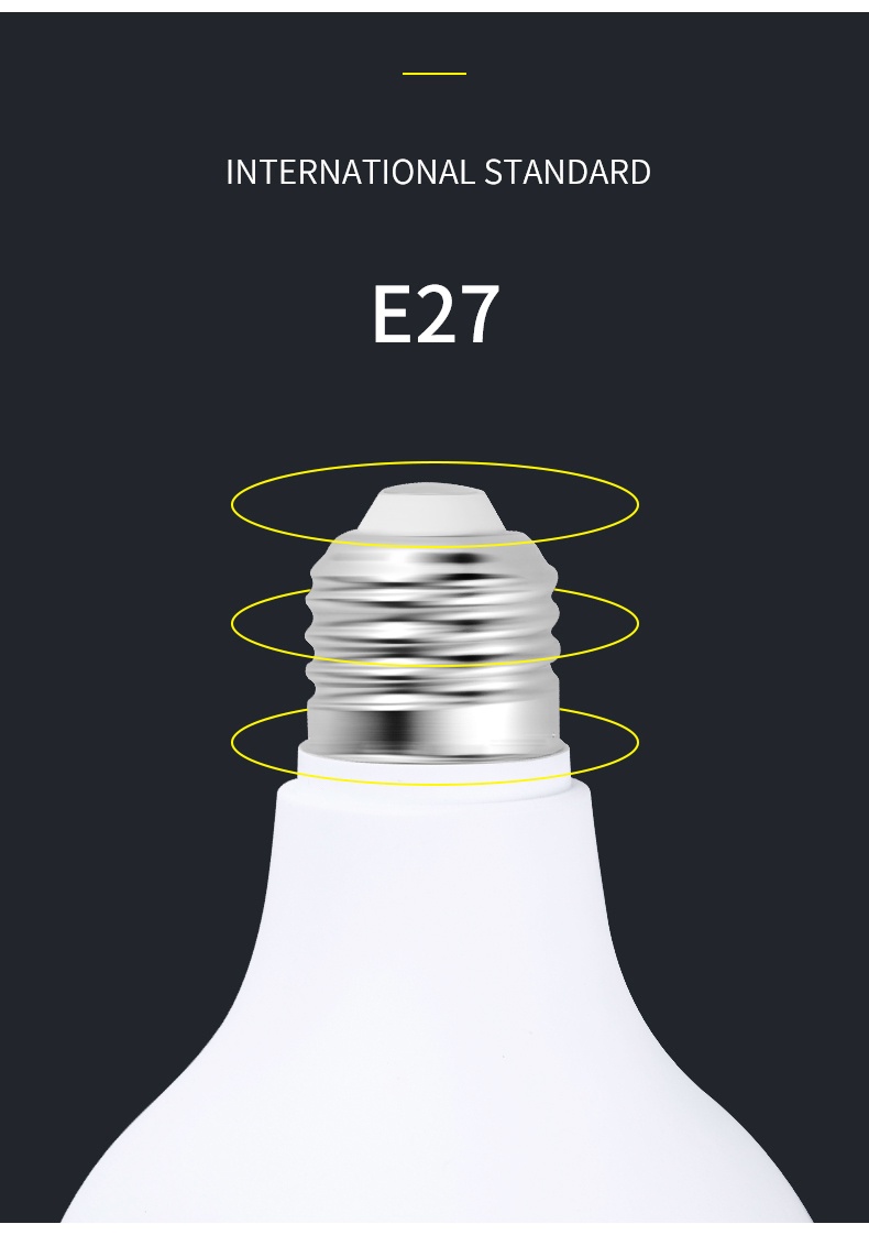 LED E27 Super Bright Bulb 50W 80W 100W 150W Light Bulb High Power Bulbs 220V Led bulb lamp for ...
