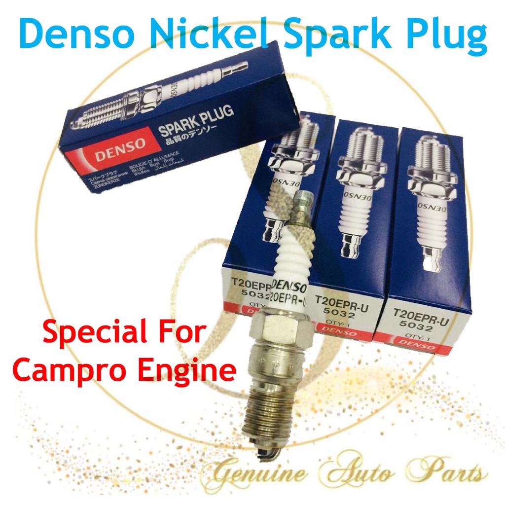 (100% ORIGINAL) Denso Spark Plug T20EPR-U 1SET=4pcs CAMPRO ENGINE Gen2 ...