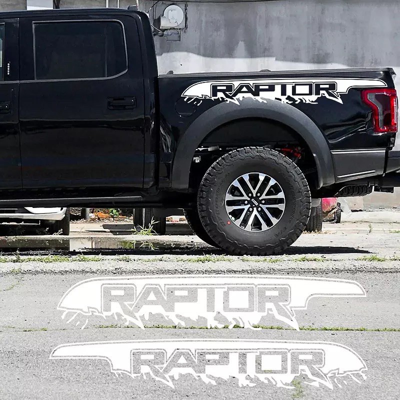 (Ready Stock) S758# Ford Raptor Car Body Trunk Side Vinyl Sticker ...