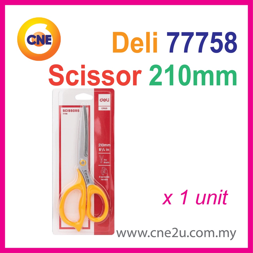 Deli Scissors 77758 210 mm / 剪刀 | Shopee Malaysia