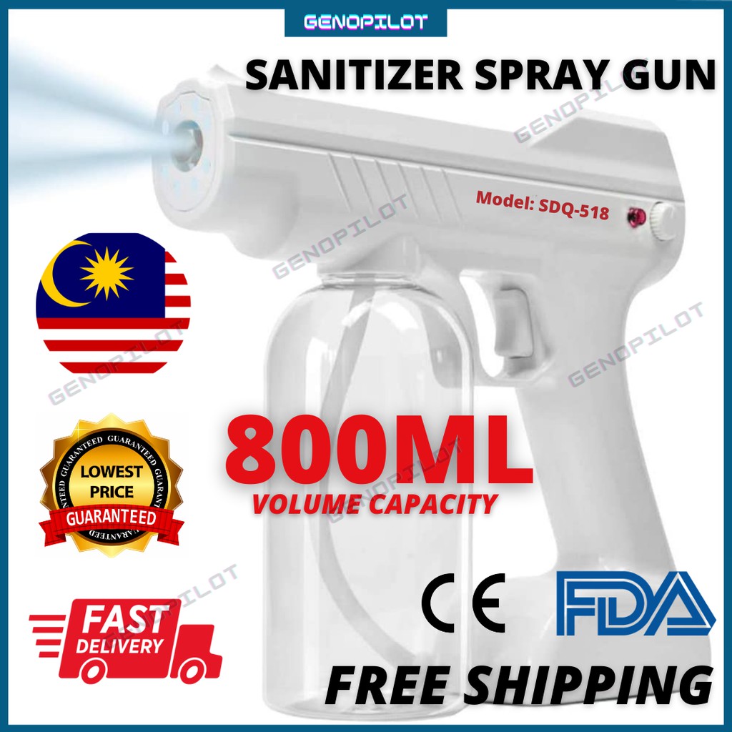 🔥800ML DISINFECTANT SPRAY GUN🔥Wireless Sterilization Sanitizing Nano UV ...