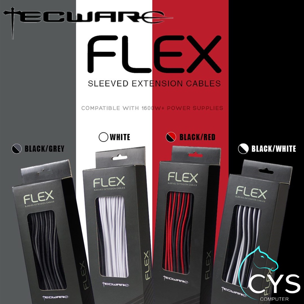 TECWARE FLEX SLEEVE CABLE EXTENSION - 300MM | Shopee Malaysia