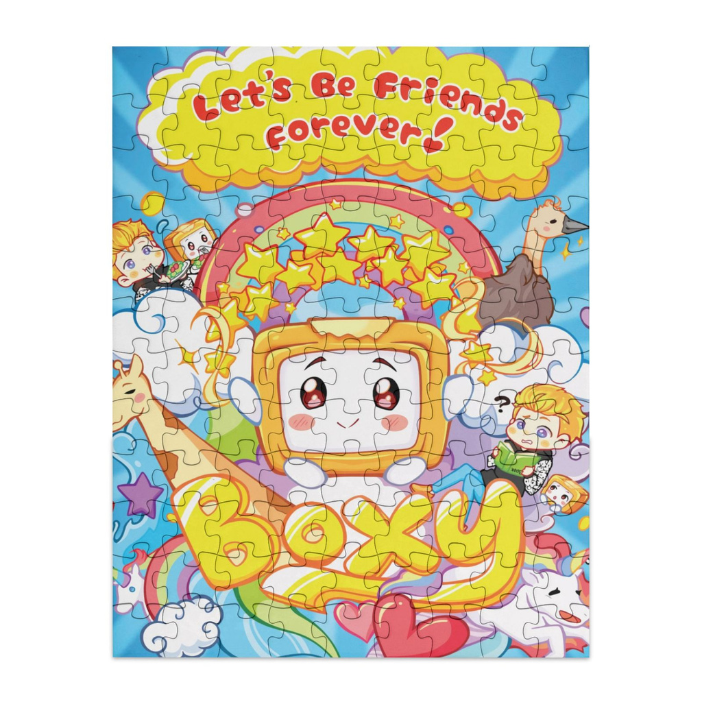 300 Pieces Wooden Jigsaw Puzzle, Lankybox Lanky Boxy Foxy Puzzle Mat ...